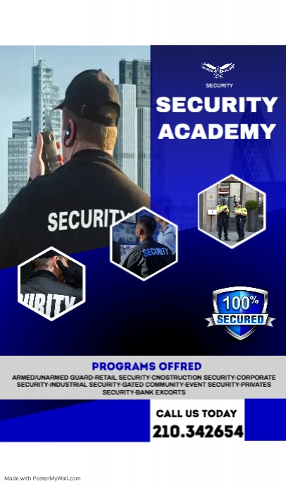Copy of security service flyer | PosterMyWall