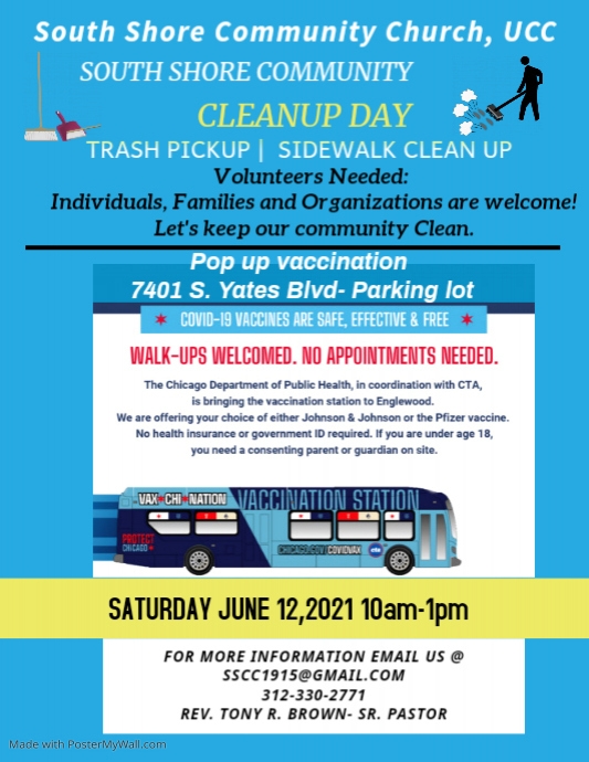 Copy of Blue Community Cleanup Event Flyer | PosterMyWall