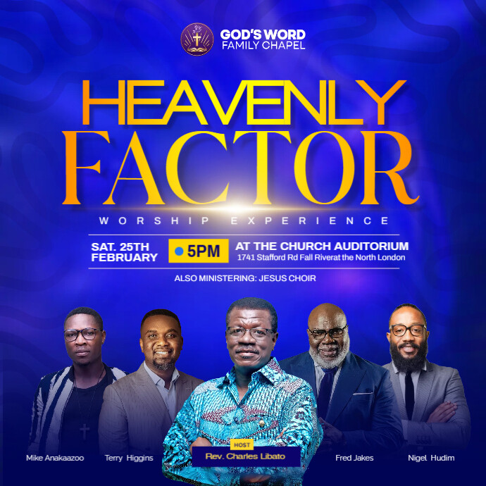 Heavenly Worship Experience Conference | PosterMyWall