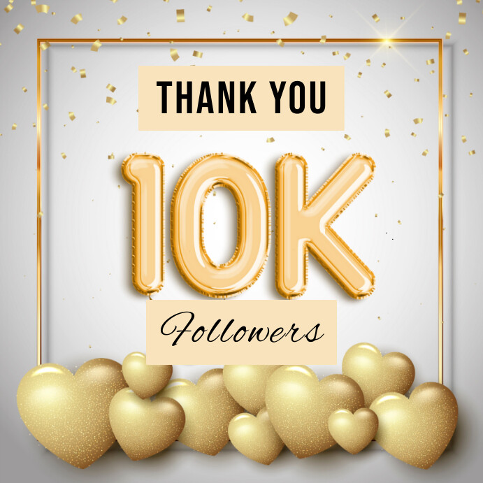 10k followers Template | PosterMyWall
