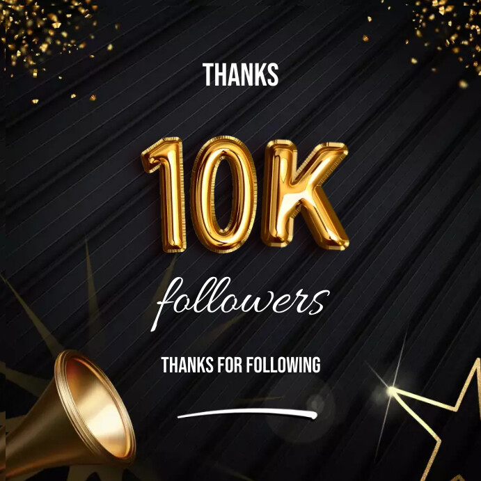 10k followers Template | PosterMyWall