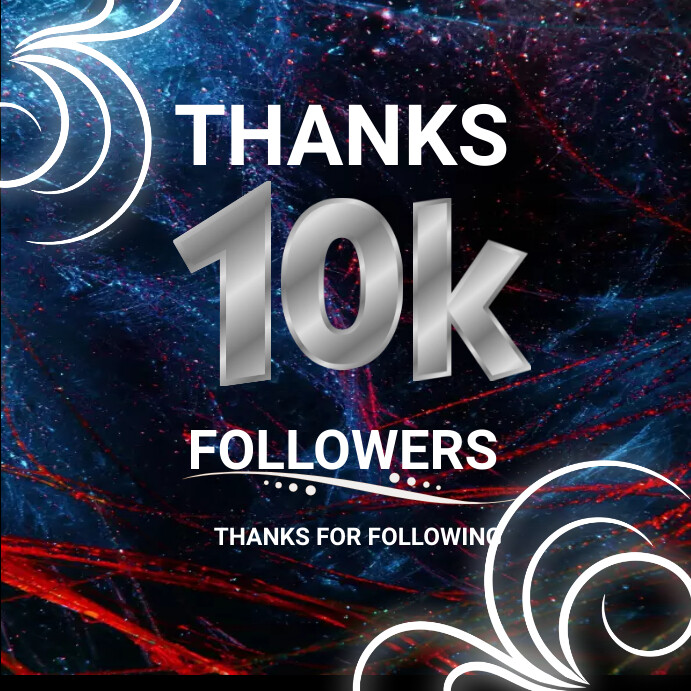 10k followers Template | PosterMyWall