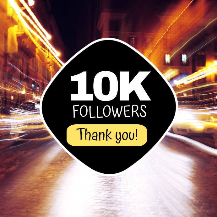 10K Followers Poster Template | PosterMyWall