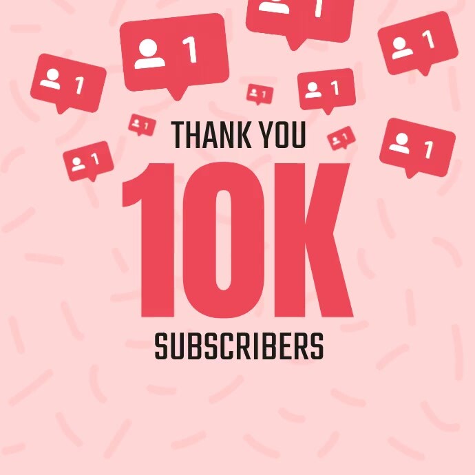 10K Subcribers Celebration Template | PosterMyWall