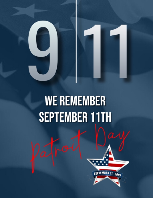 11 September American Bombing 9:11 Template | PosterMyWall