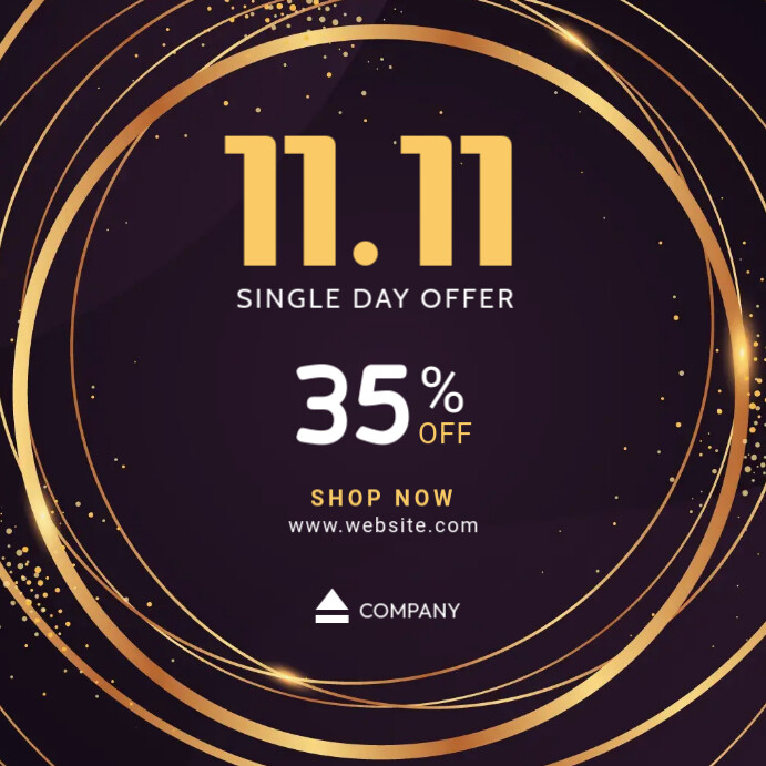 11.11 Offer Banner Design Template | PosterMyWall