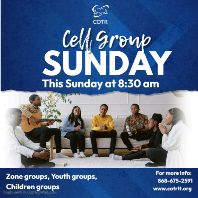 Copy of Cell group sunday | PosterMyWall