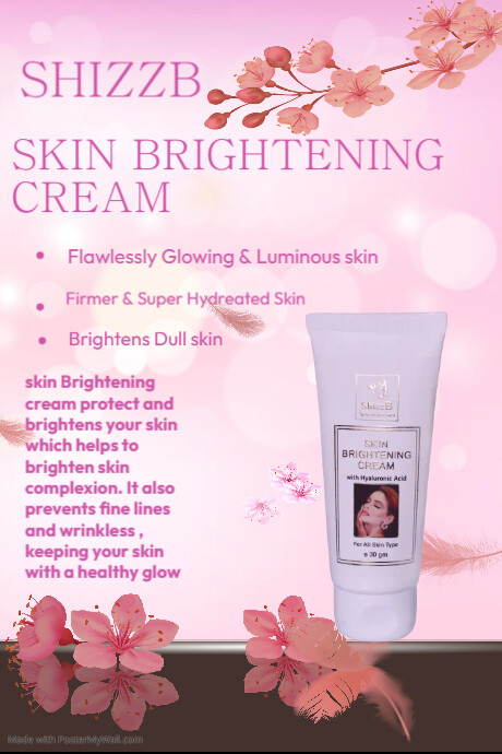 SKIN BRIGHTENING CREAM | PosterMyWall