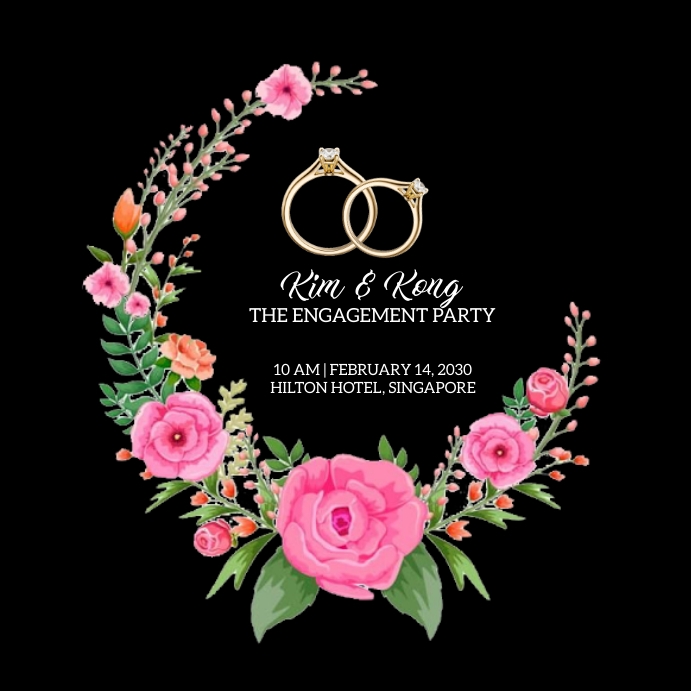 111 Engagement Template | PosterMyWall