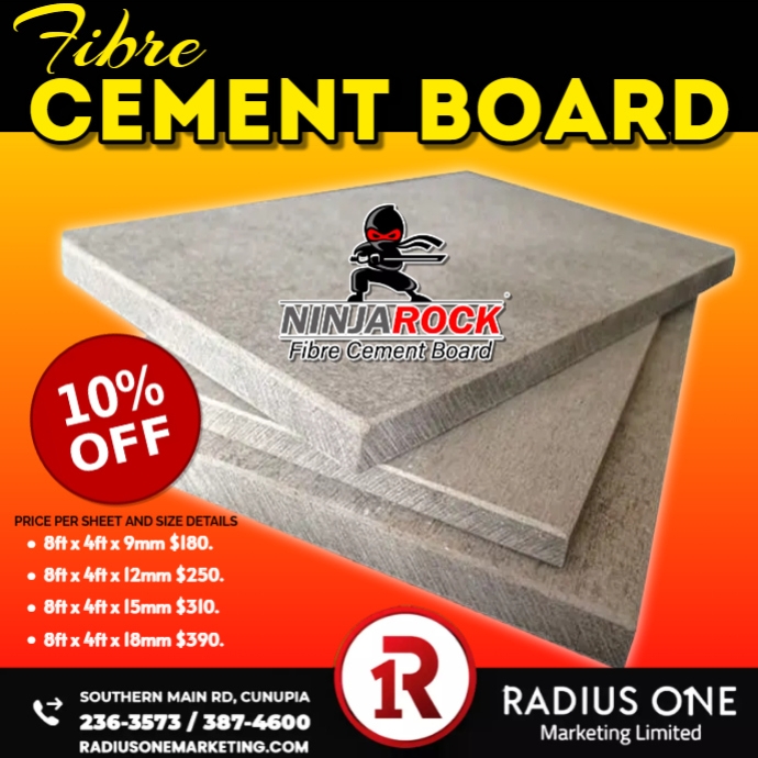 FIBRE CEMENT BOARD AD | PosterMyWall