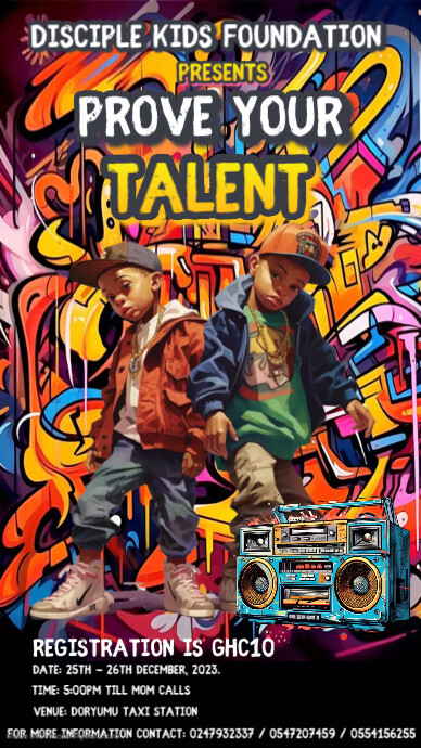 KIDS DANCE CHALLENGE | PosterMyWall