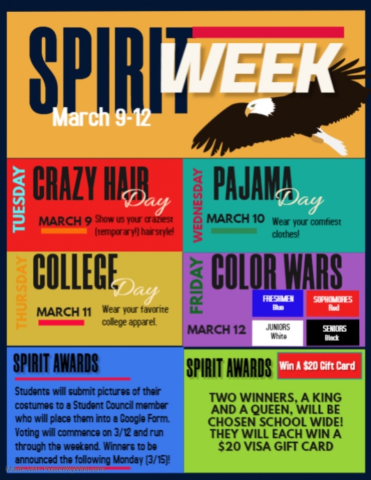 Copy of Copy of Spirit Week Flyer | PosterMyWall