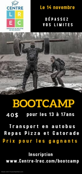 Copy of Copie de BOOTCAMP FLYER | PosterMyWall