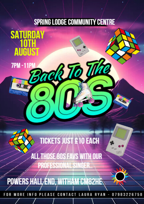 Copy of 80s Flyer | PosterMyWall