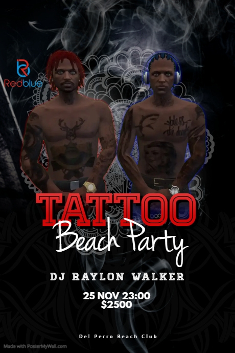 Copia de Tattoo Party Flyer Template | PosterMyWall