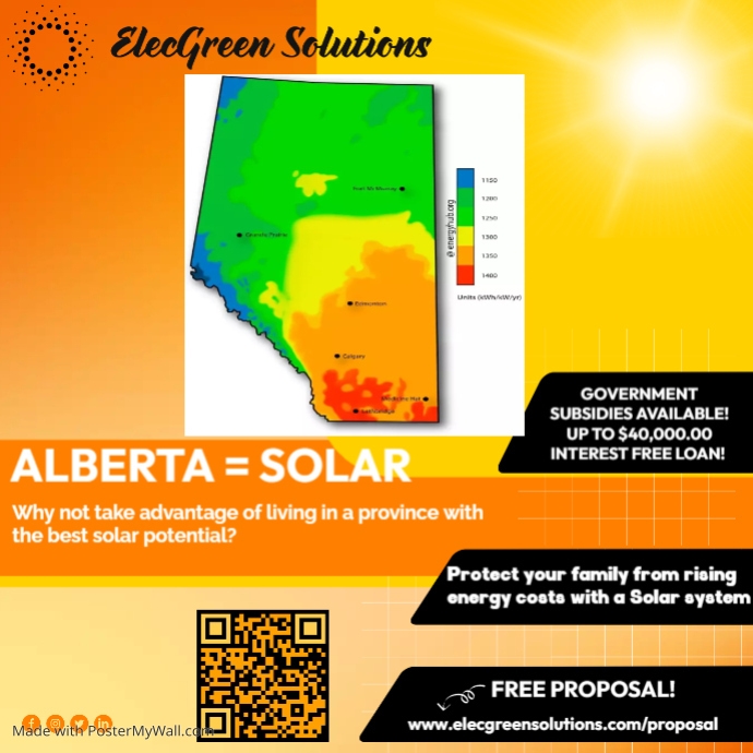 Alberta = Solar | PosterMyWall