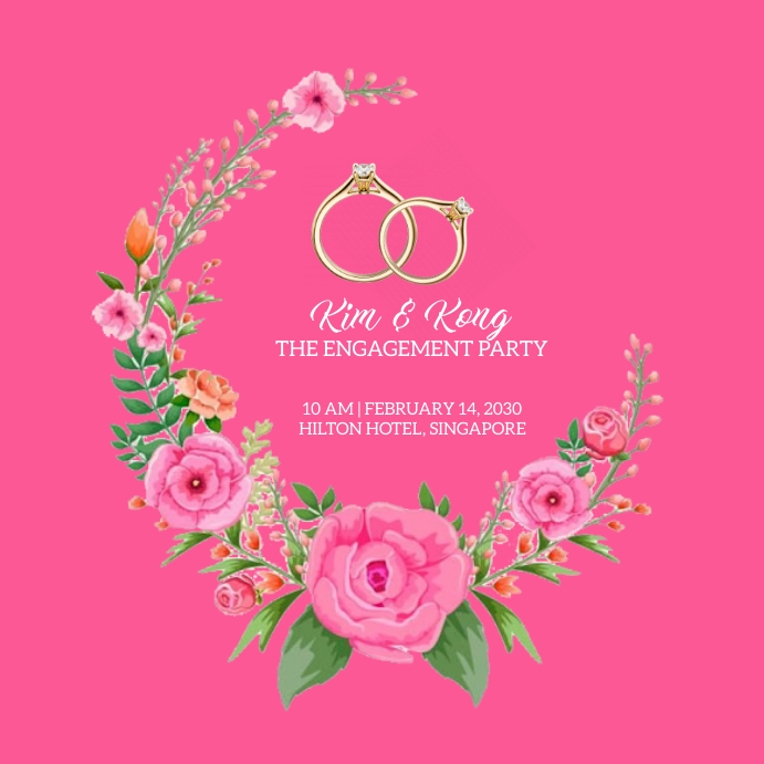 113 Engagement Template | PosterMyWall