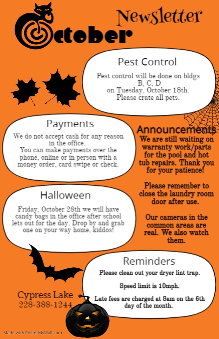 October, Newsletter | PosterMyWall