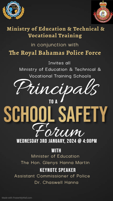 School Safety Forum Invitation | PosterMyWall