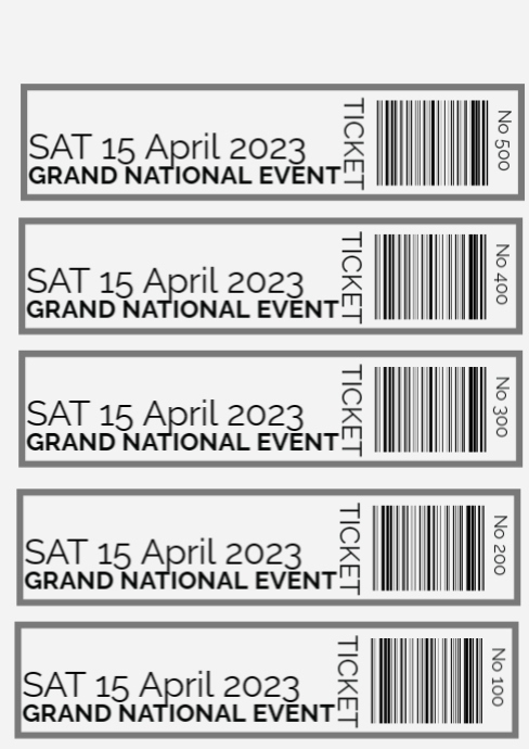Grand National Ticket Event | PosterMyWall