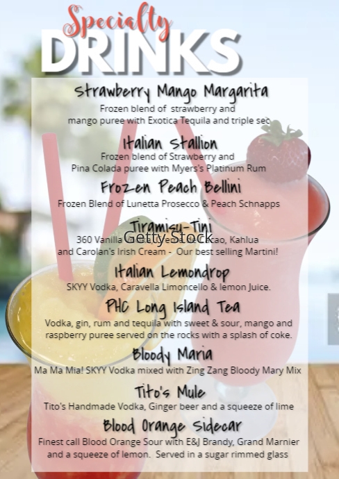 Copy of Summer Drinks | PosterMyWall