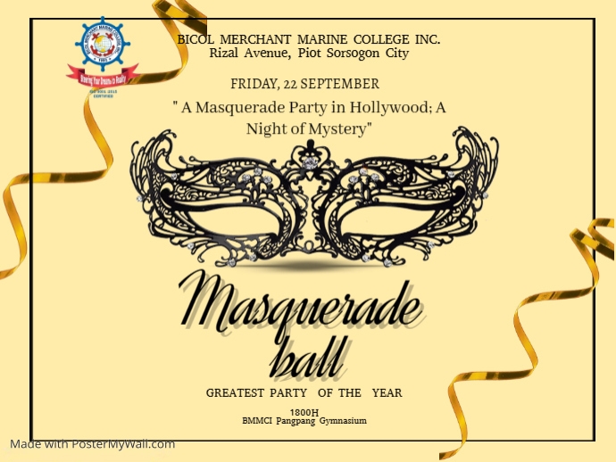 Masquerade Flyer (1) | PosterMyWall