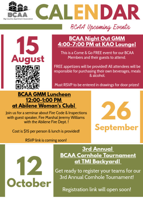 Template event calendar fall | PosterMyWall