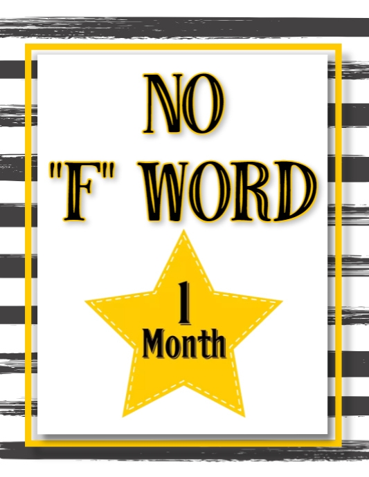 No Falls - F word Sign 3 | PosterMyWall