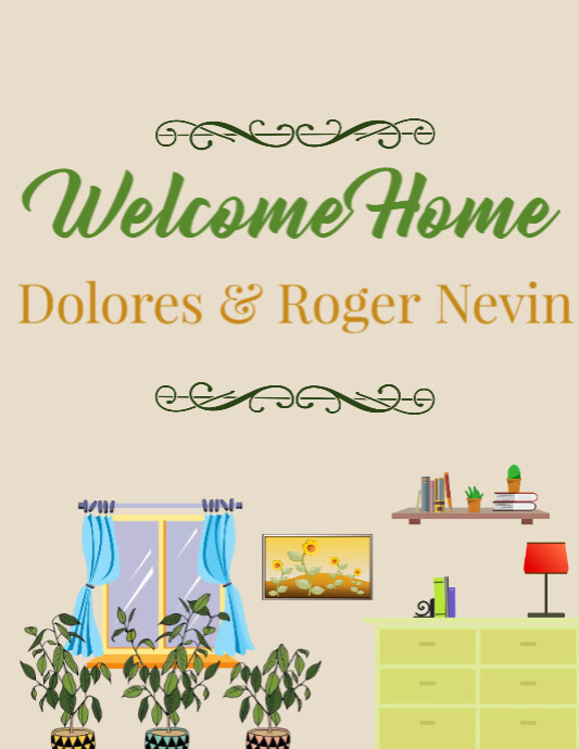 Welcome Home | PosterMyWall