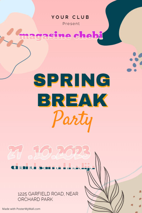 Spring Break Party Poster | PosterMyWall