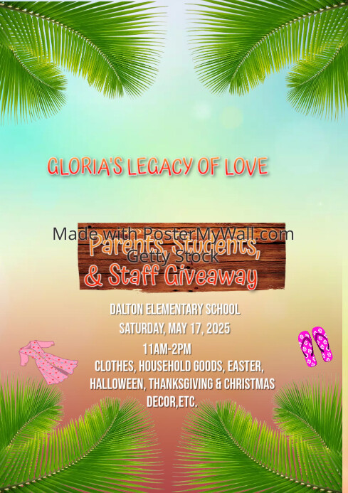 Spring Break Floral Theme | PosterMyWall