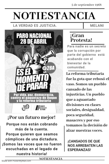 Copia de Conventional Newspaper Layout | PosterMyWall