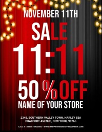 11:11 Sale Flyer Template | PosterMyWall