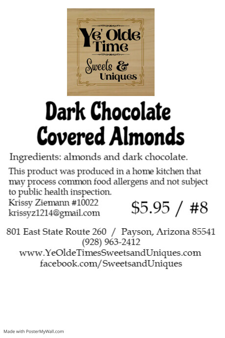 Dark Choco Almonds | PosterMyWall