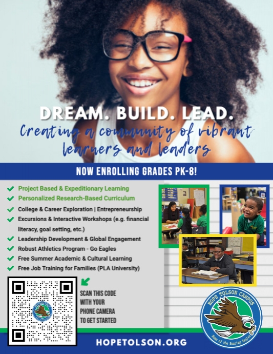 Hope Tolson Enrollment 2021 Flyer | PosterMyWall