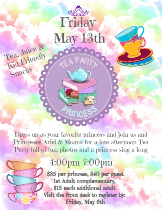 Princess Tea Party | PosterMyWall