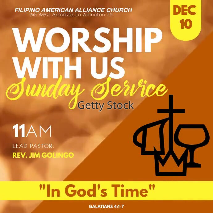 Sunday Service | PosterMyWall