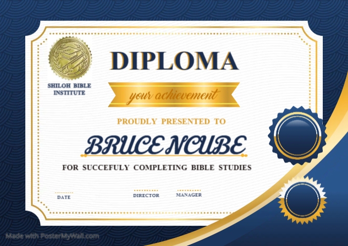Diploma Card | PosterMyWall