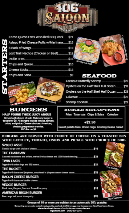 Menu 1 | PosterMyWall