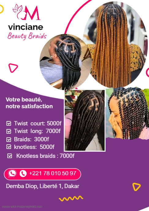 braids flyer | PosterMyWall