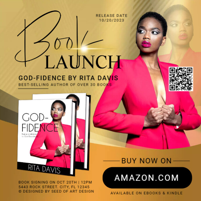 Professional Book Launch Event Template | PosterMyWall