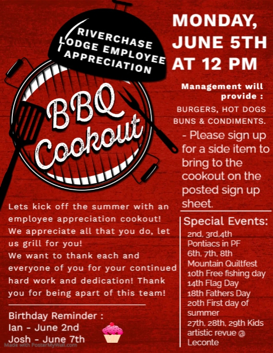 BBQ Grill Cookout Advertisement Event Flyer | PosterMyWall