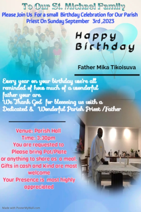 Church happy birthday flyers | PosterMyWall