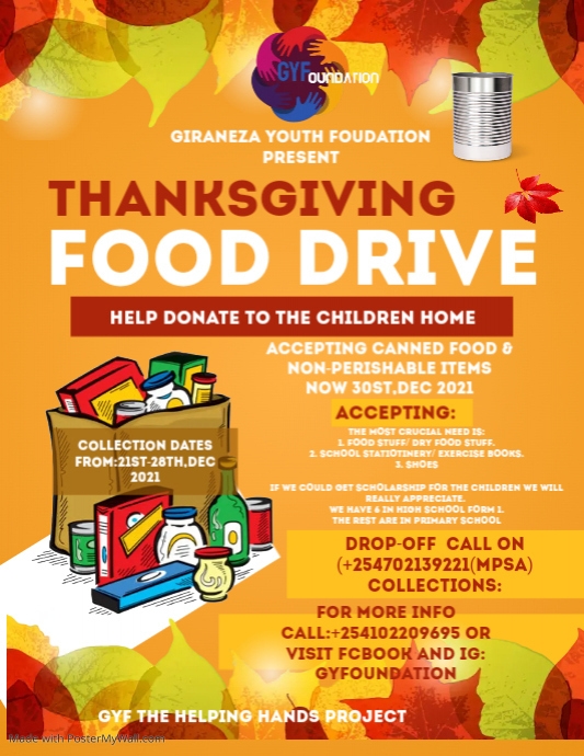 Copy of Copy of Food Drive | PosterMyWall