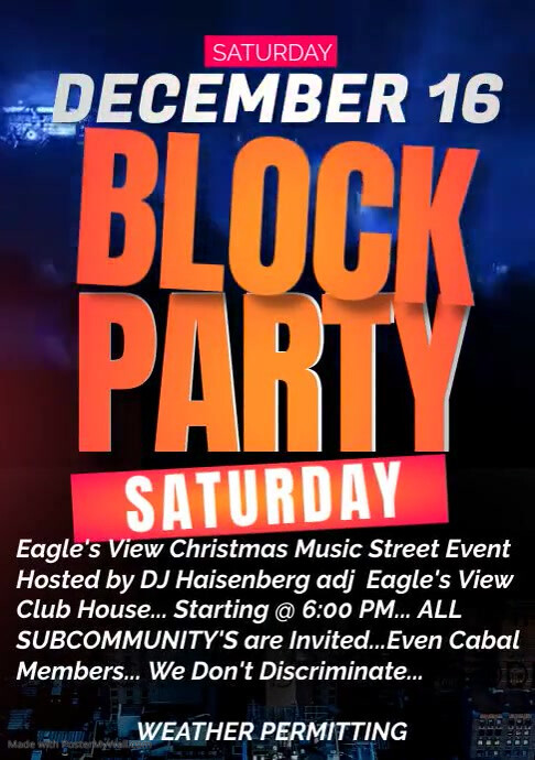 block party | PosterMyWall