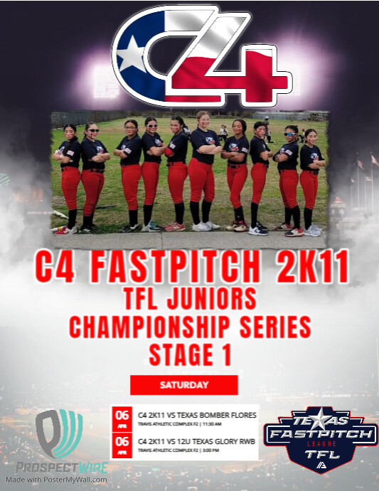 Softball Schedule Poster Design | PosterMyWall