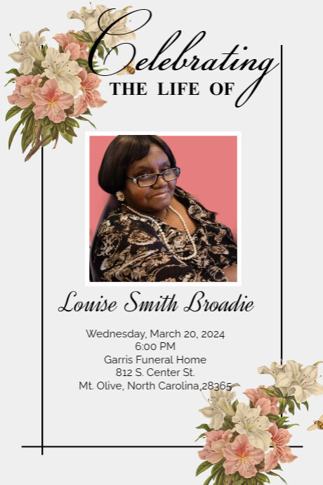 funeral notice | PosterMyWall