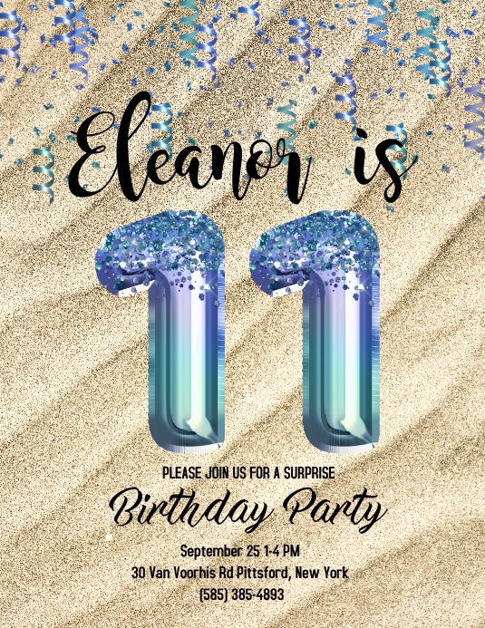 Copy of 11th birthday | PosterMyWall