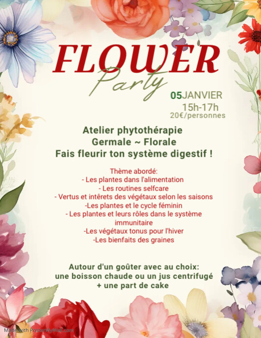 Flower Event flyer template | PosterMyWall
