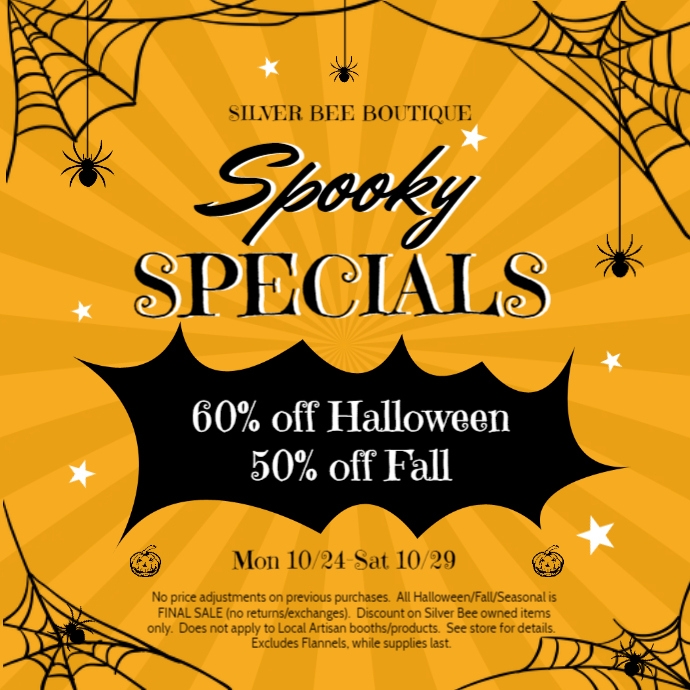Spooky Specials - 2022 Week 10-24 1 | PosterMyWall